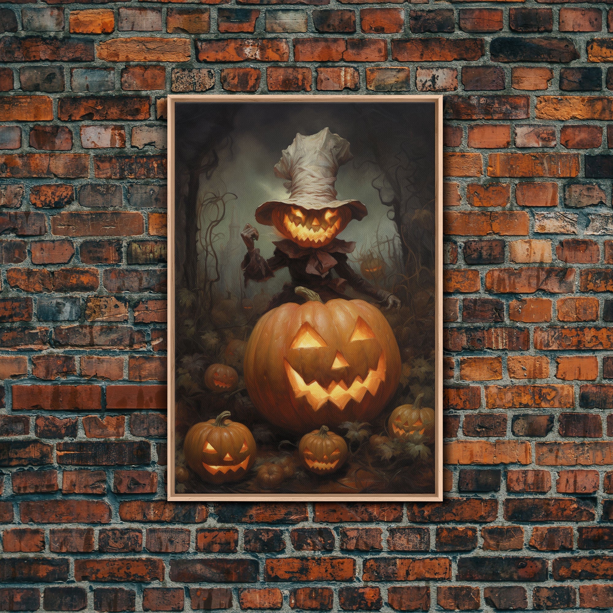 Portrait Of Jack - The Jack O Lantern Man, Vintage Halloween Art, Maca
