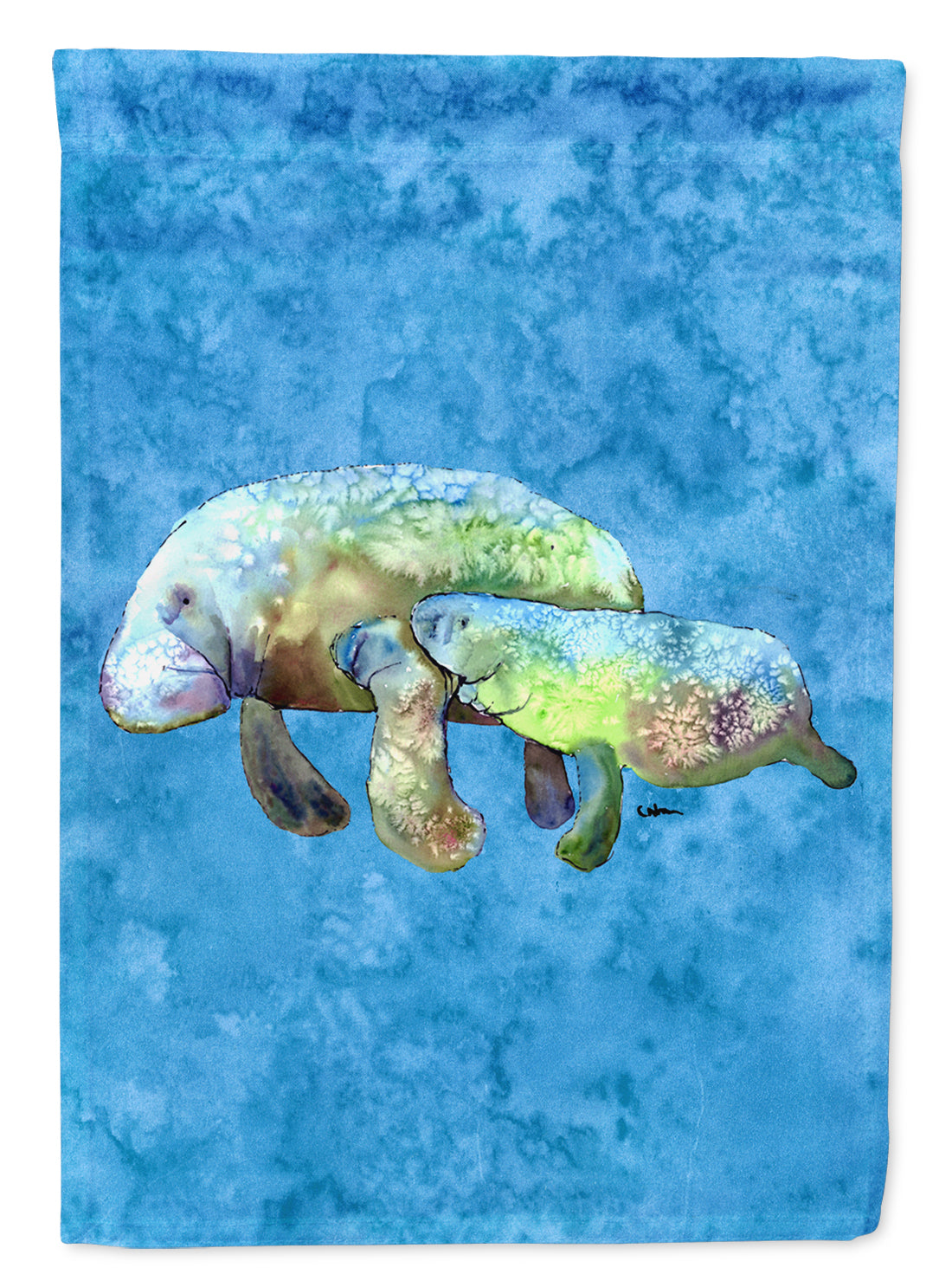 Manatee Flag Canvas House Size