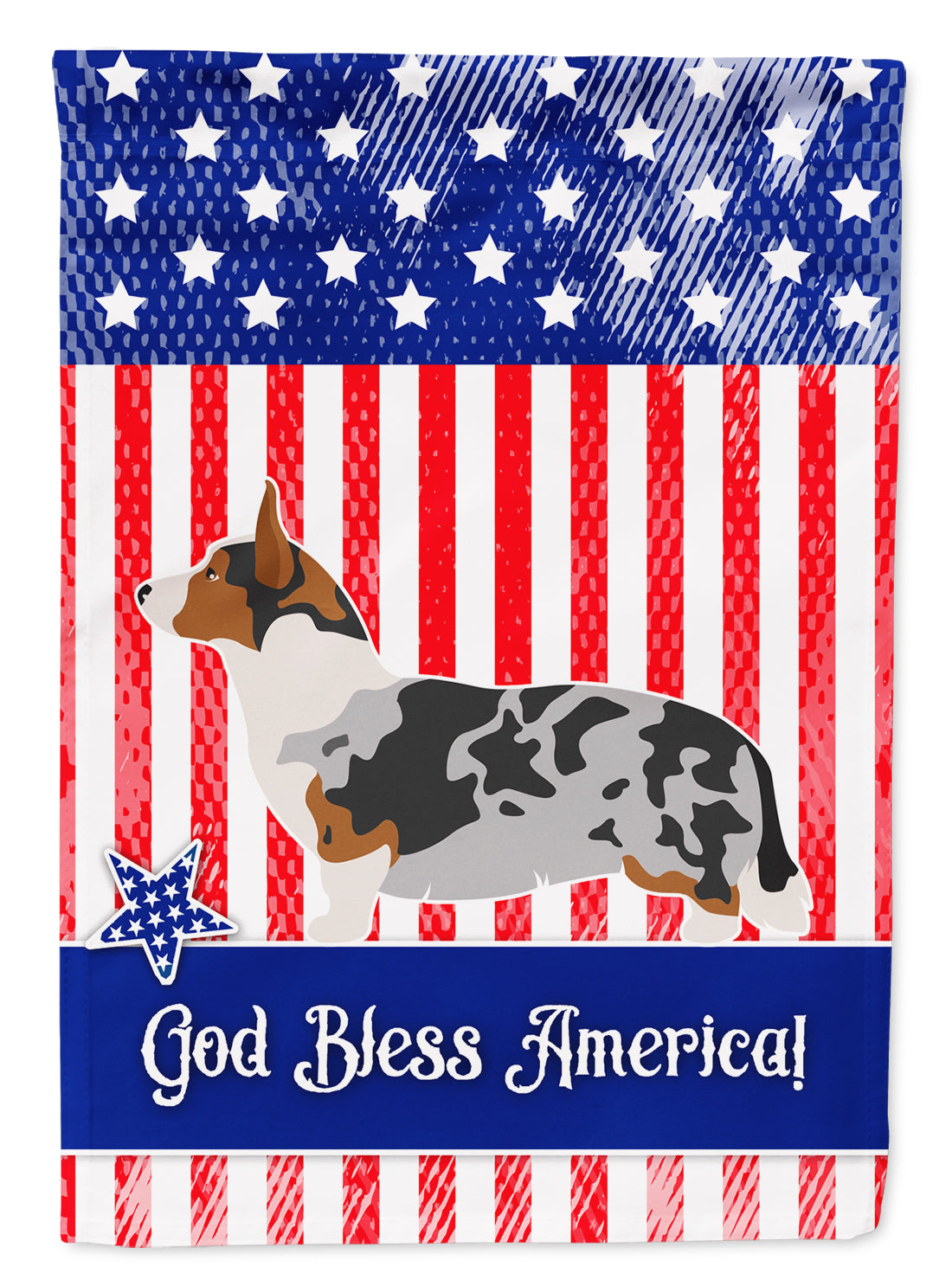 Welsh Corgi Cardigan American Garden Flag - Outdoor Decorative Yard Fl