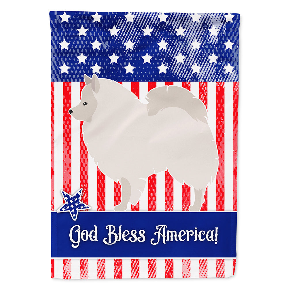 German Spitz American Flag Canvas House Size BB8398CHF