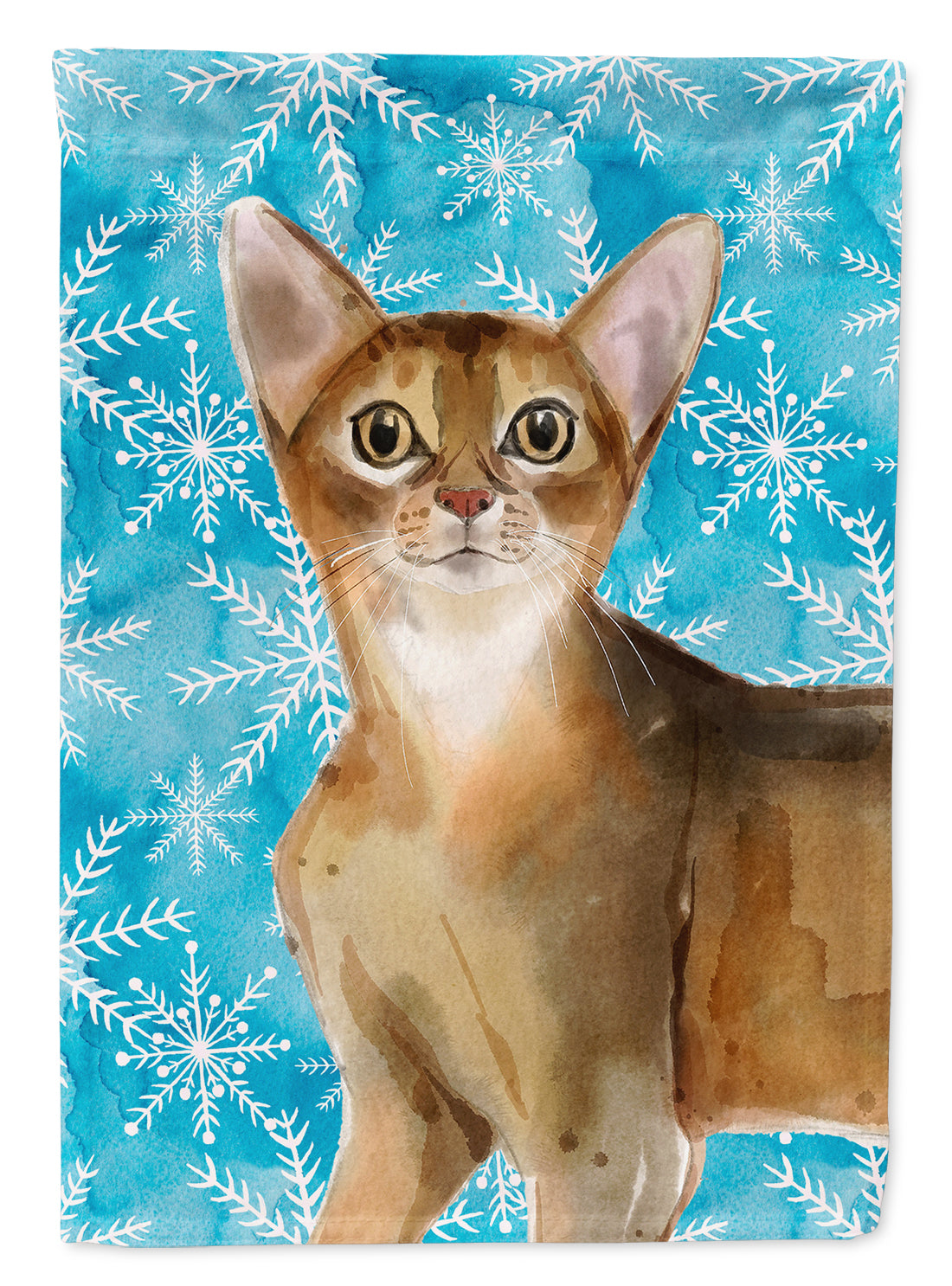 Abyssinian Winter Snowflake Garden Flag - Outdoor Decorative Yard Flag