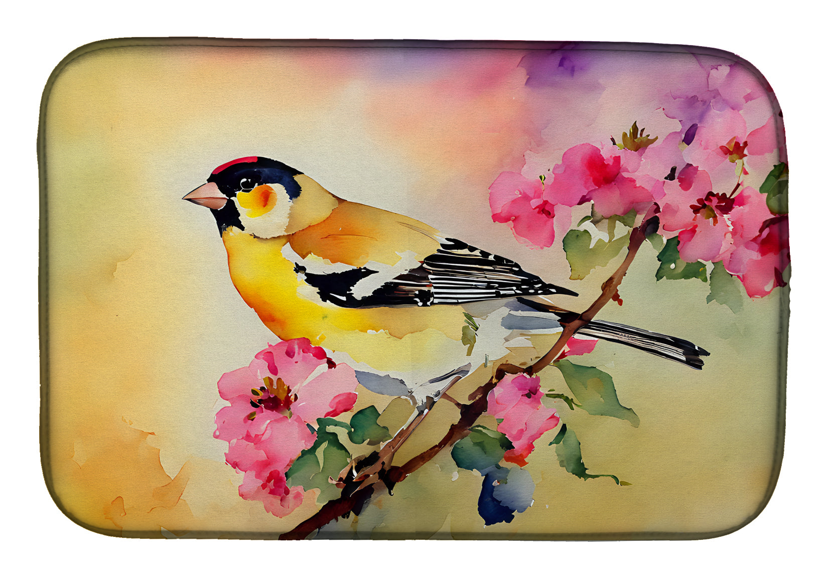 Goldfinch Dish Drying Mat