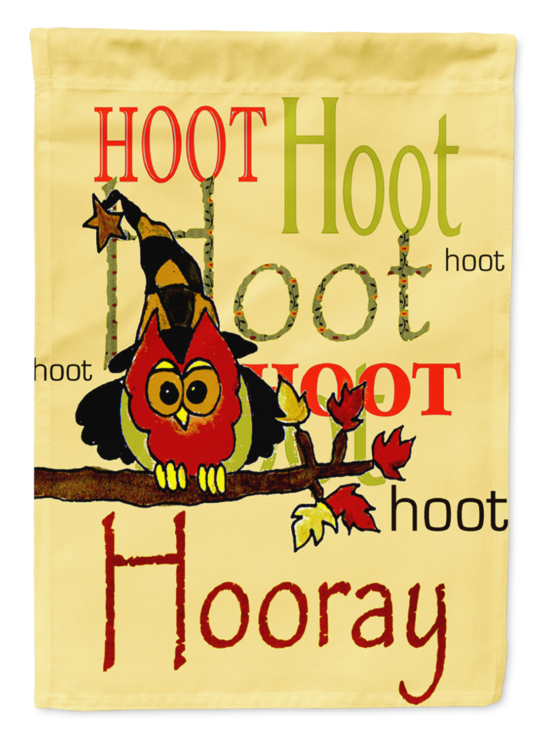 Hoot Hoot Hooray Owl Garden Flag - Outdoor Decorative Yard Flag PJC103