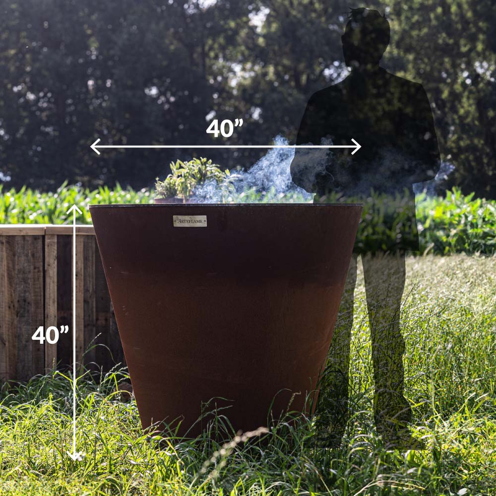 Arteflame XXL 40" Flat Top Charcoal Griddle Grill: Outdoor Cooking to