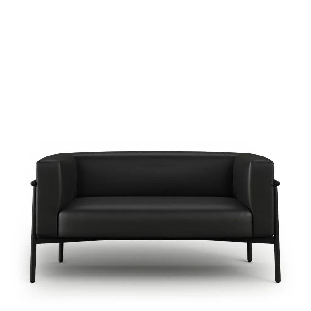 Bowie Double Sofa: Stylish Metal & Fabric Design