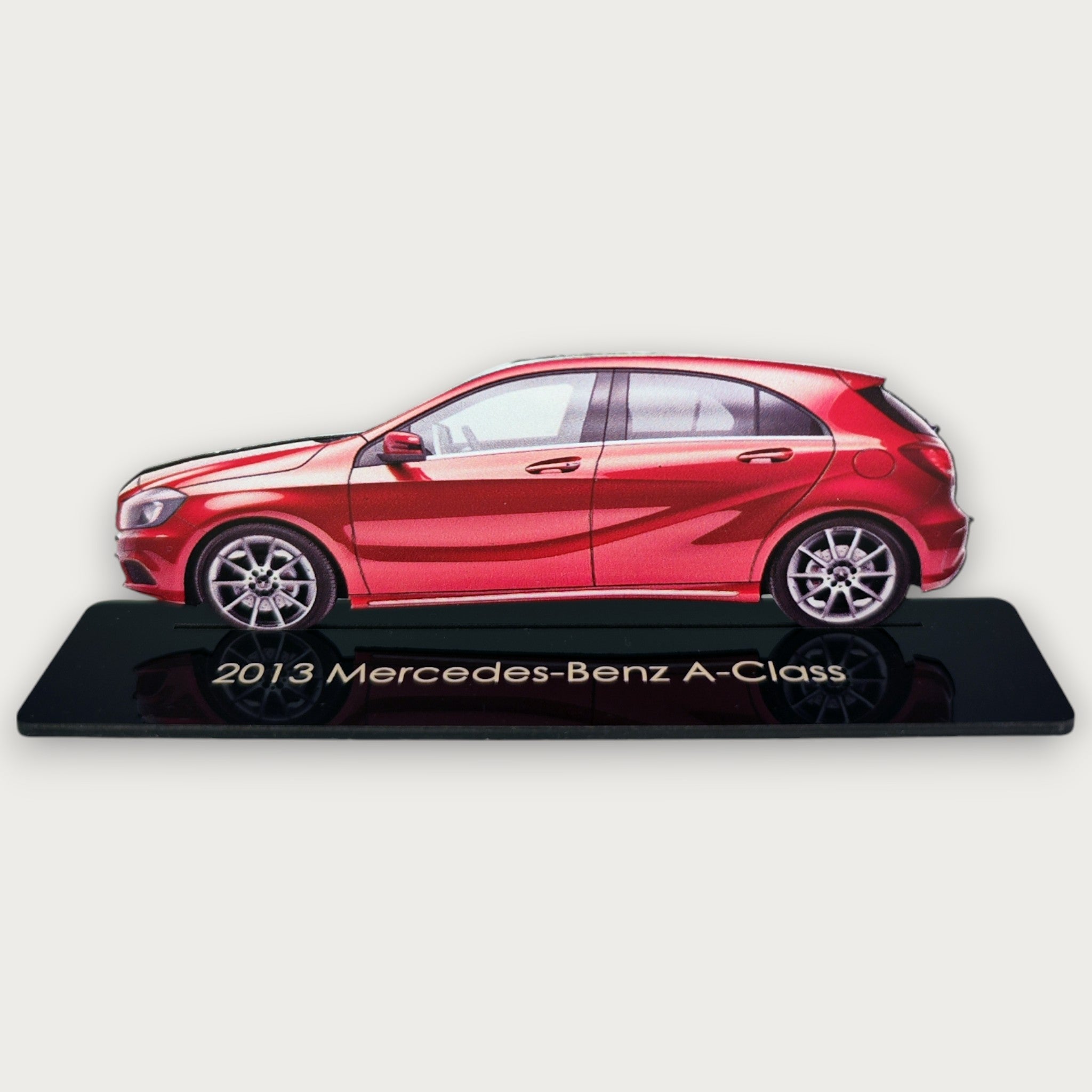 2013 Mercedes-Benz A-Class (1) Metal Car Wall Art, Color 2D Diecast Ca