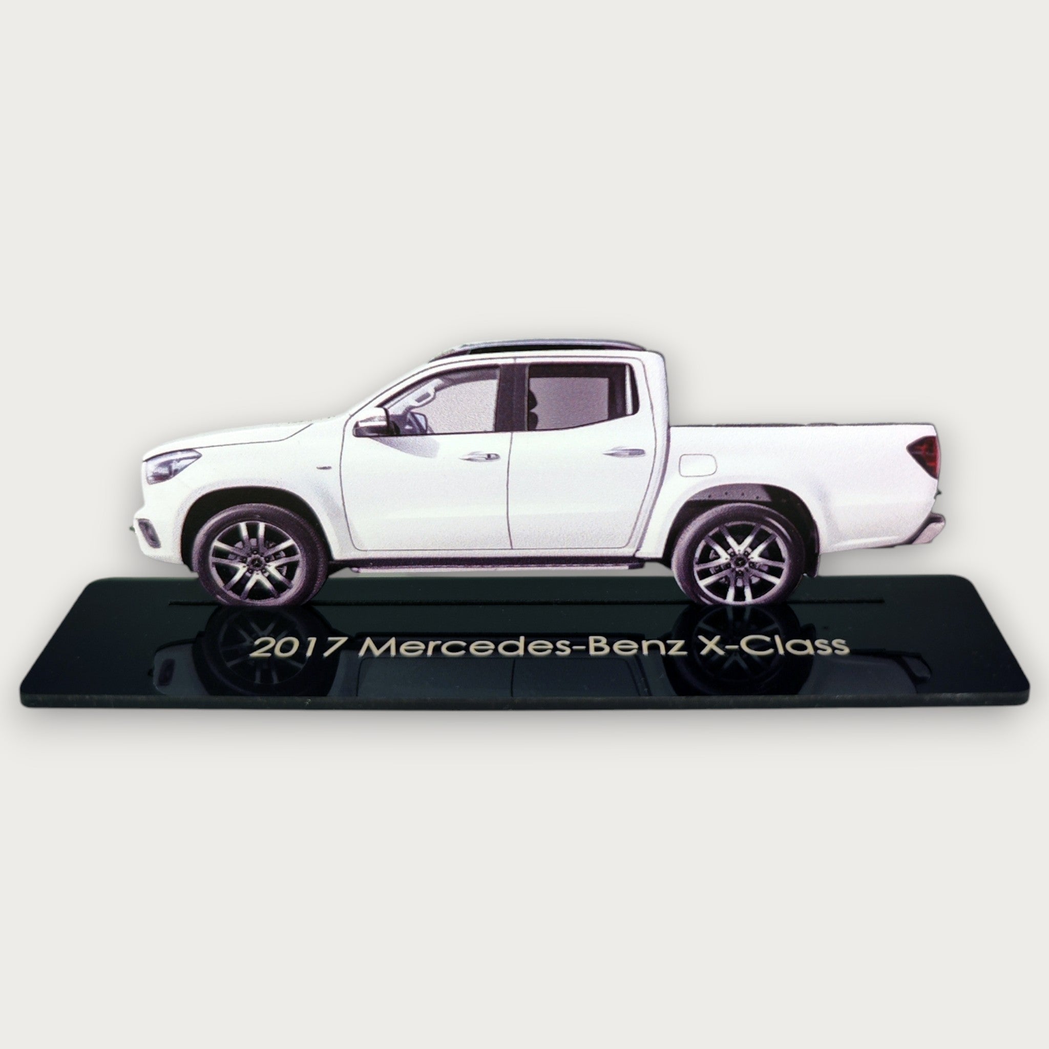 2017 Mercedes-Benz X-Class (1) Metal Car Wall Art, Color 2D Diecast Ca