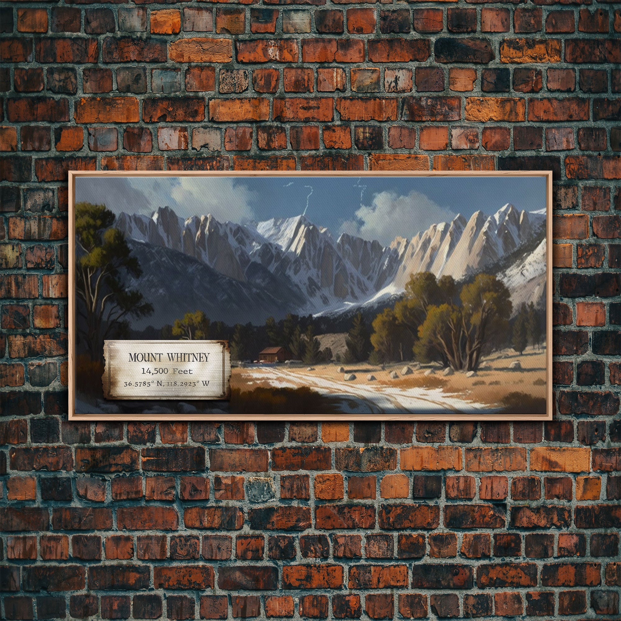 Mount Silverheels, Rocky Mountains, Travel Poster Wall Art, Framed Can