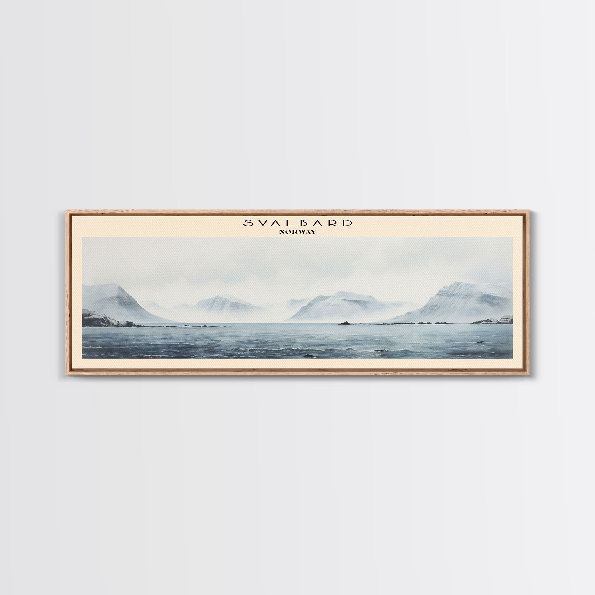 Svalbard Wall Art Travel Poster Print, Gift For Travel Lover, Vacation