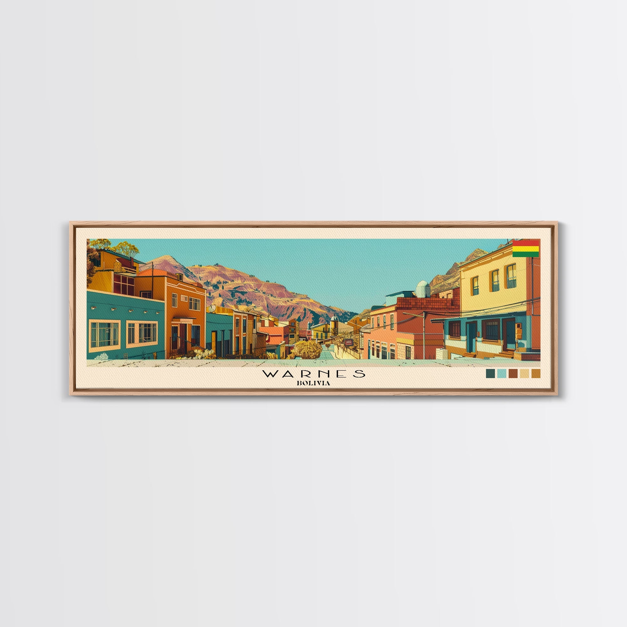 Warnes, Bolivia Panoramic Canvas Print, Warnes, Bolivia Painting, Boli