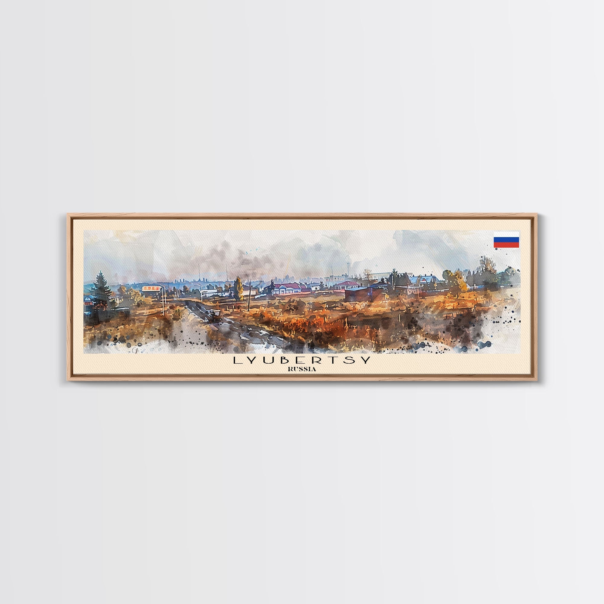 Lyubertsy Russia Travel Art, City Art, Framed Canvas Print or Metal Wa