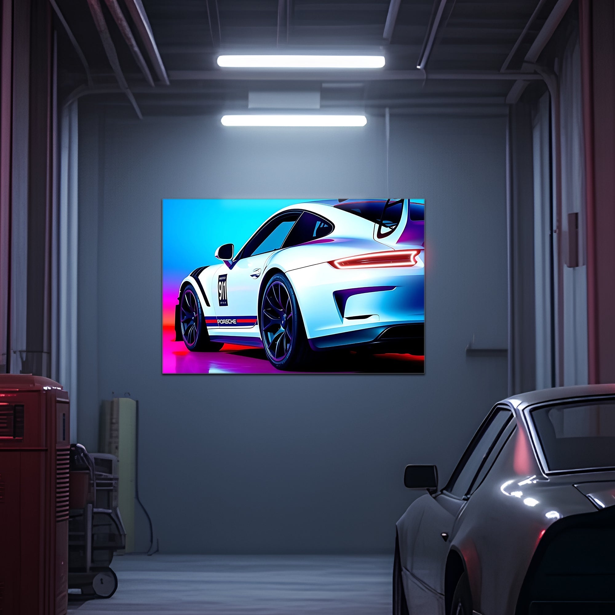 Car light up sign, Car neon light sign, Car wall art lighted, Car led