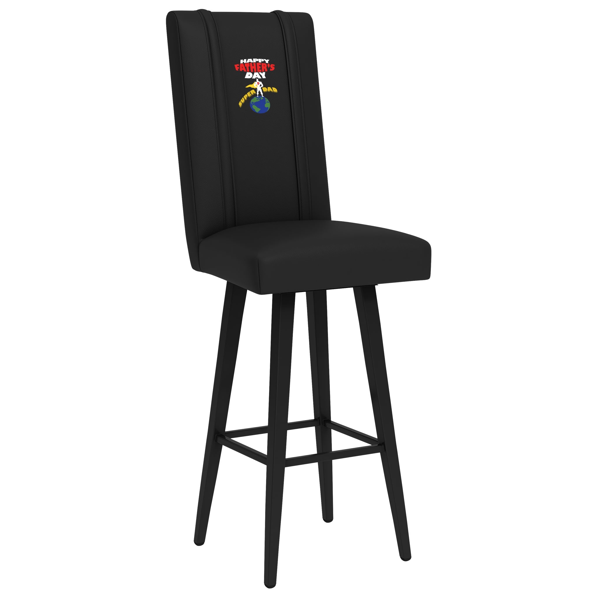 Swivel Bar Stool 2000 with Father's Day Super Dad Logo Panel