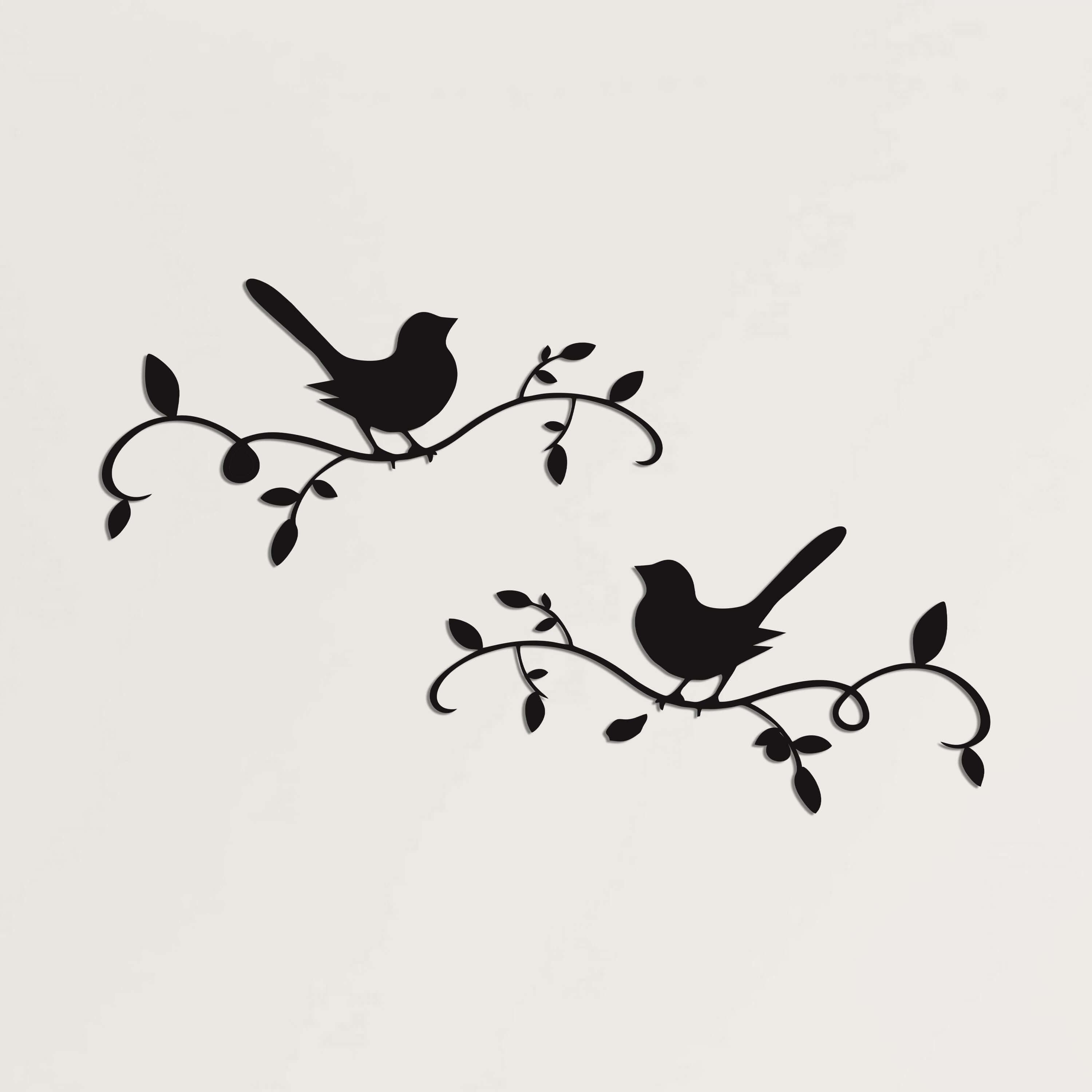 Double Birds Metal Wall Art