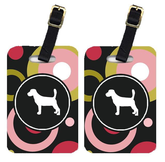 Pair of 2 Beagle Luggage Tags