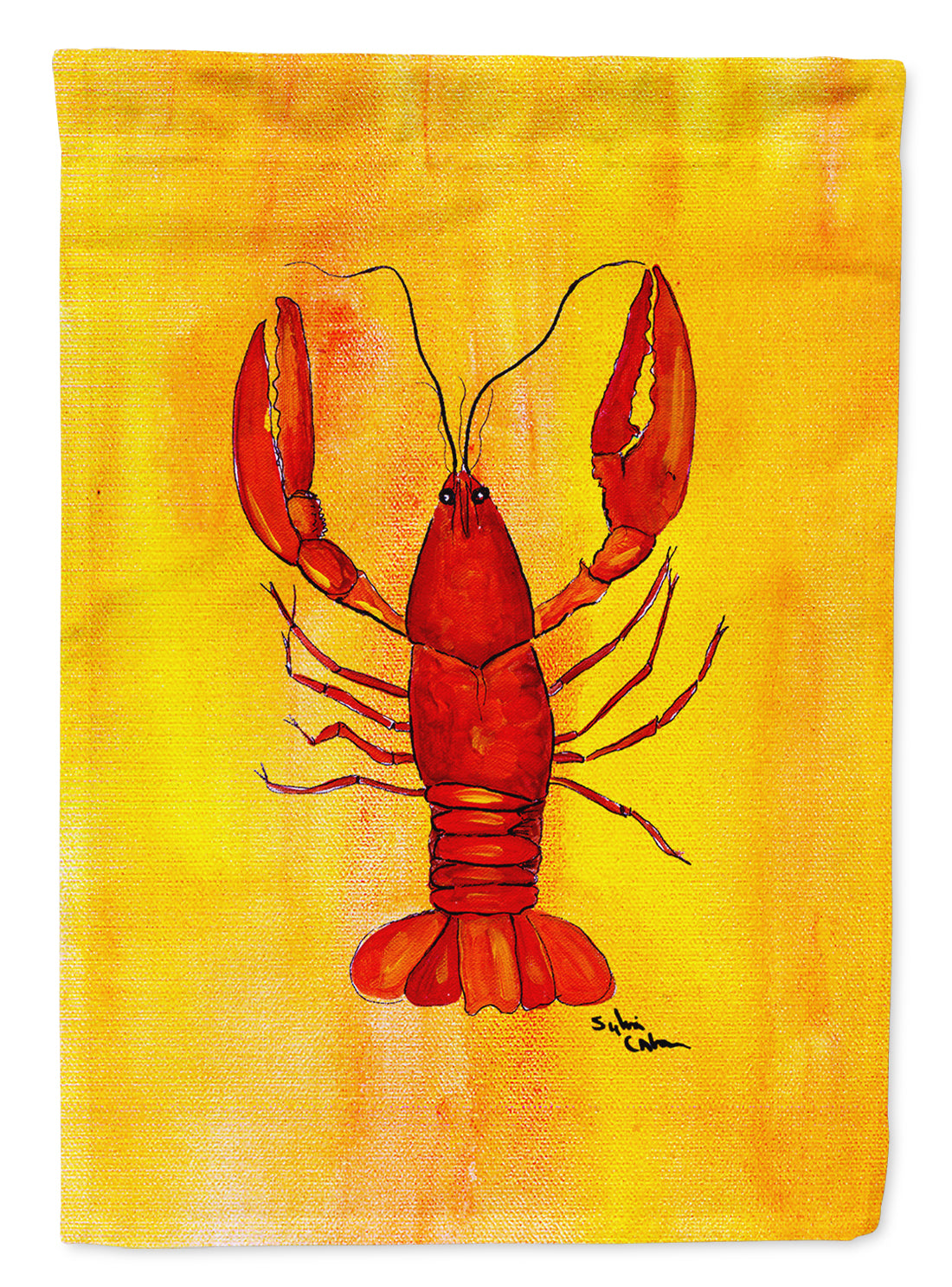 Crawfish Flag Canvas House Size