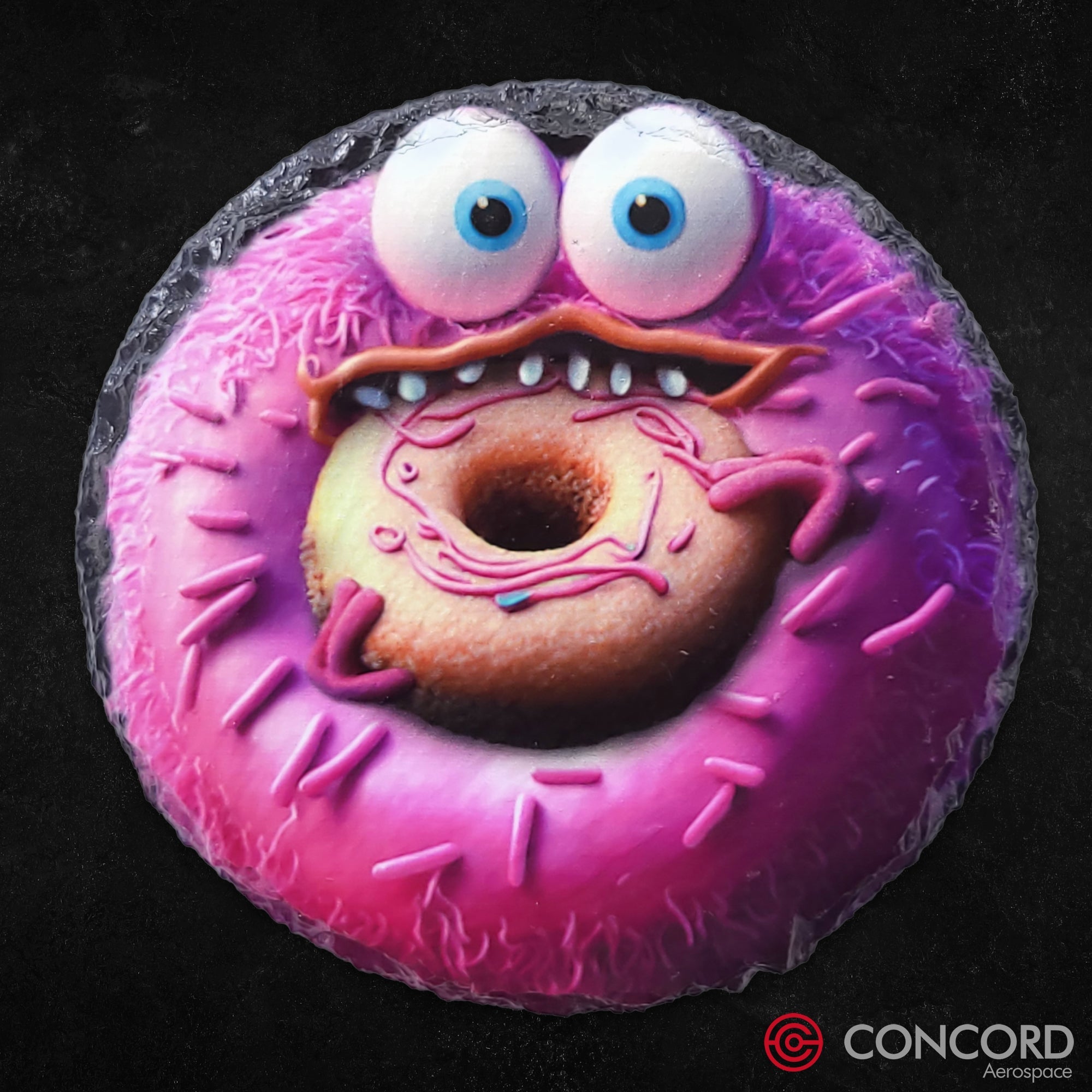 FIZZLEPLOP DOUGHNUT ALIEN - SLATE COASTER