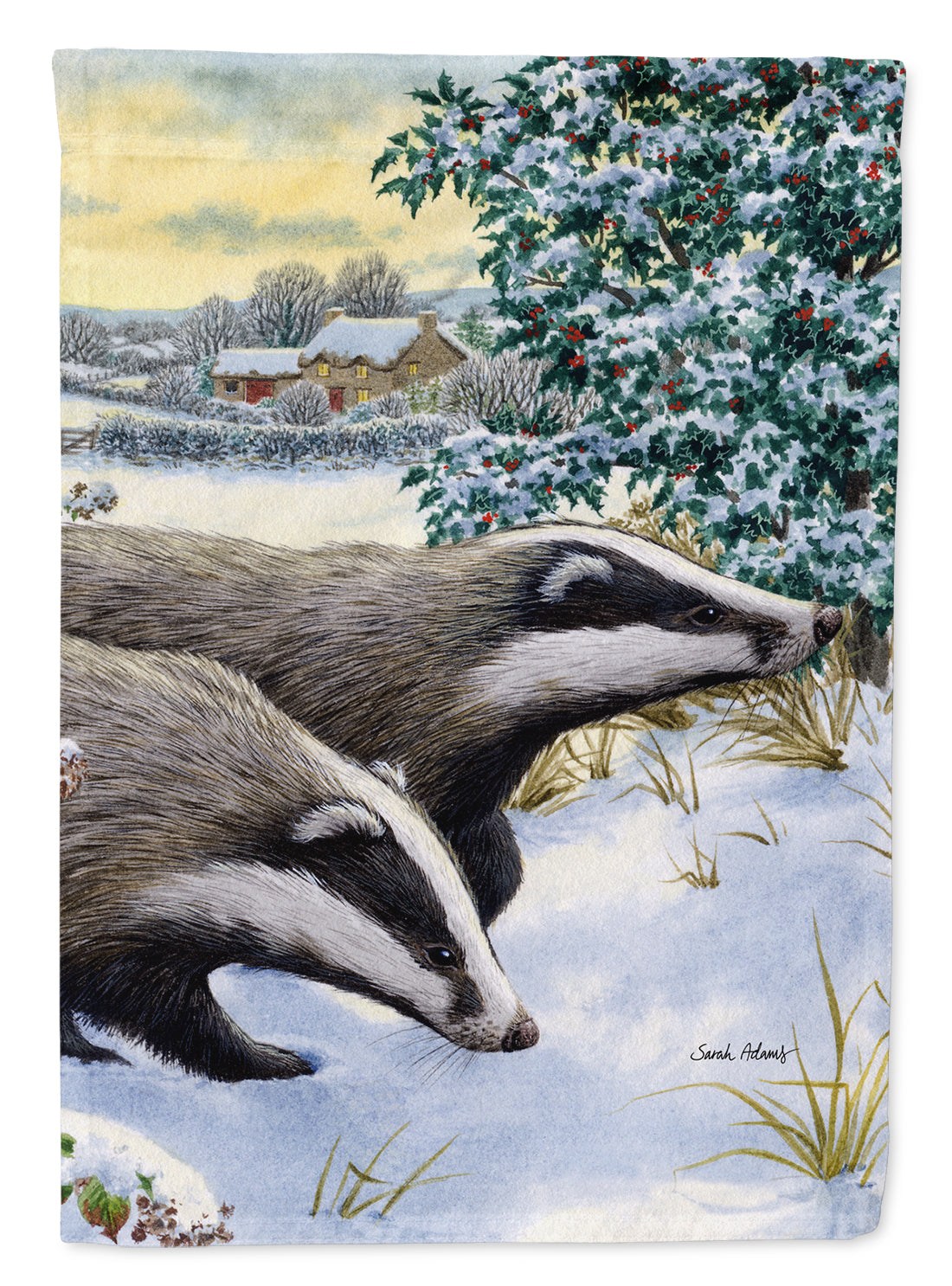 Badgers Two of a Kind Garden Flag – Decorative Outdoor Yard Flag ASA20