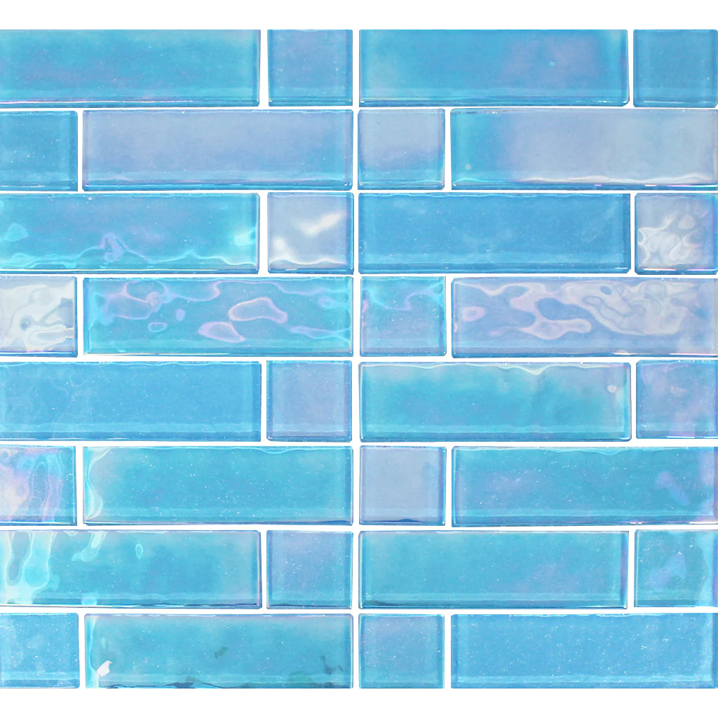 Aquatica Aura - Mixed Linear - Glass Pool Tile 12"x12" - Stardust Coll