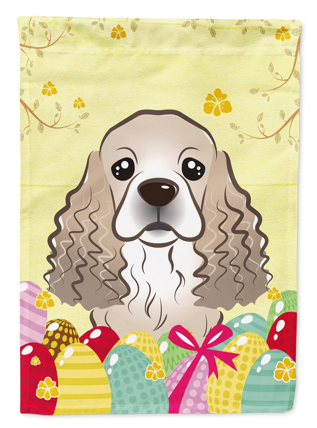 Cocker Spaniel Easter Egg Hunt Garden Flag - Outdoor Decorative Yard F