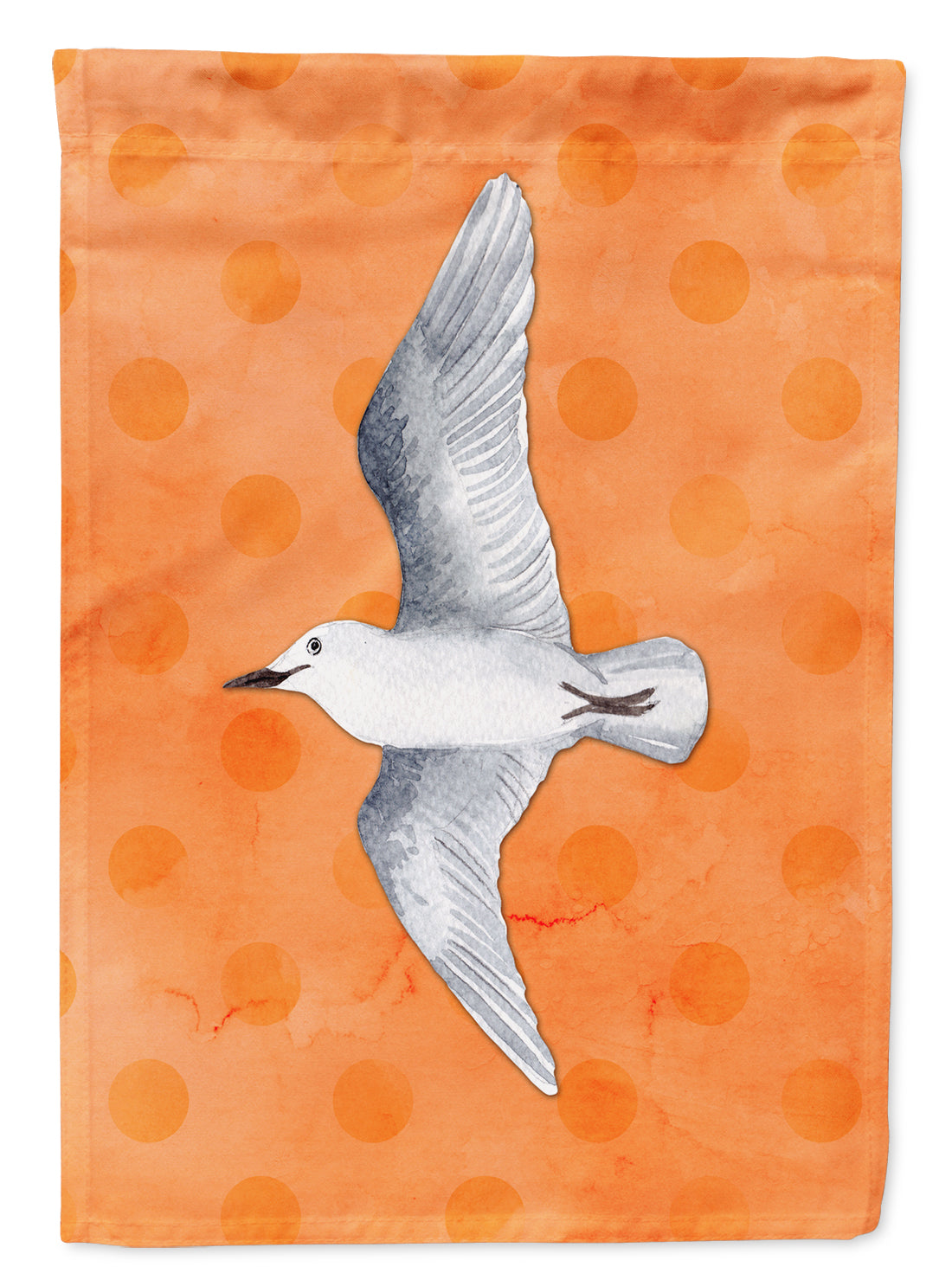 Sea Gull Orange Polkadot Garden Flag - Outdoor Decorative Yard Flag BB