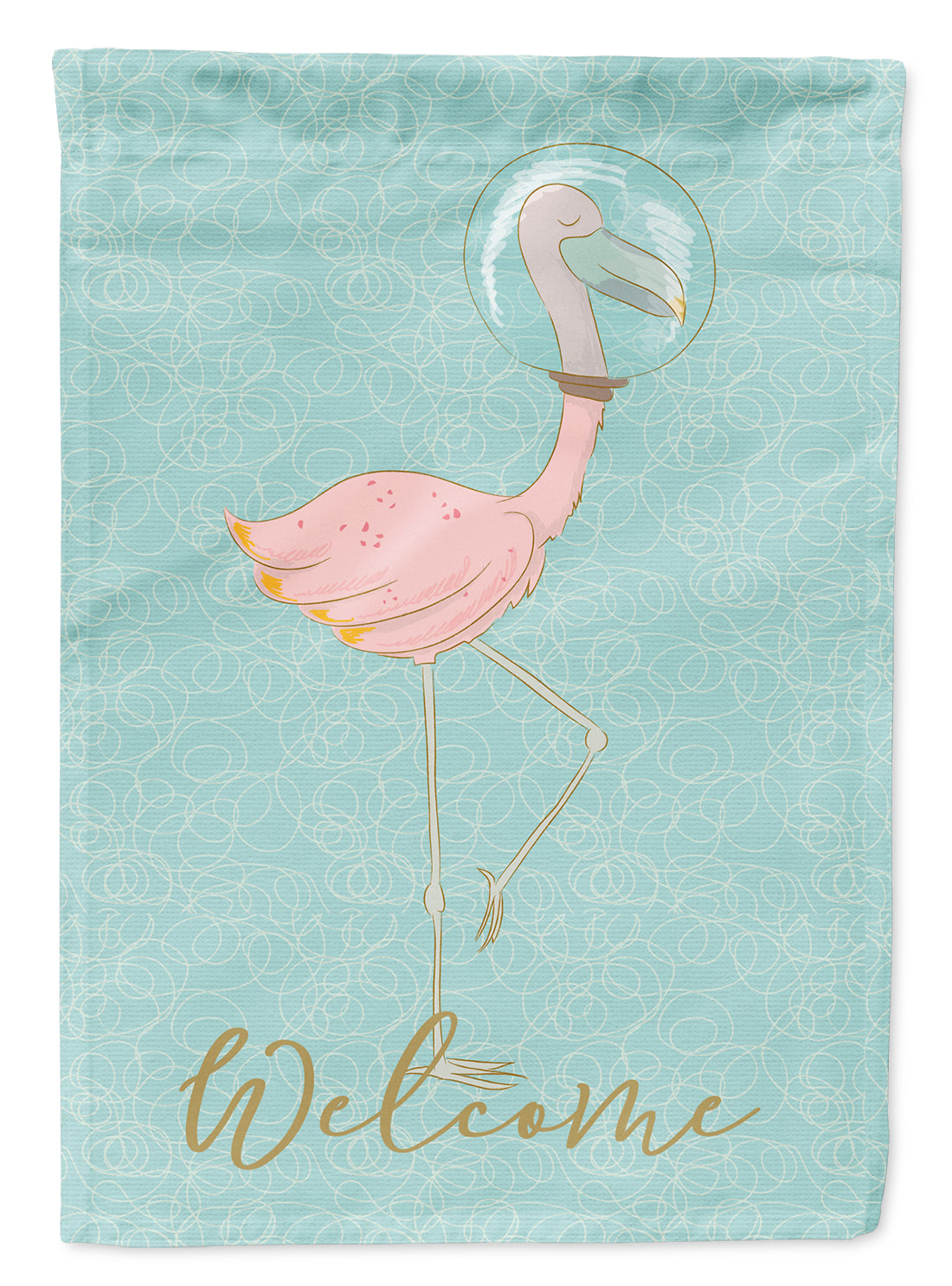 Flamingo Underwater Welcome Garden Flag - Outdoor Decorative Yard Flag
