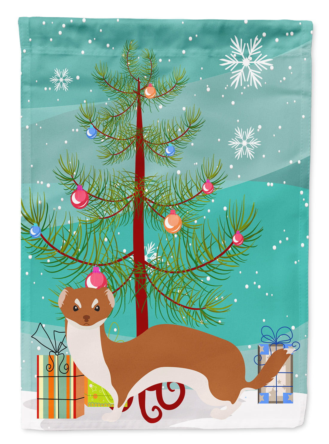 Weasel Christmas Garden Flag - Outdoor Decorative Yard Flag BB9237GF