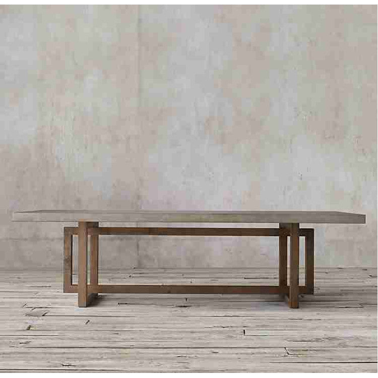 Barocco Aesgaard Lightweight Concrete Rectangular Dining Table - (W)43