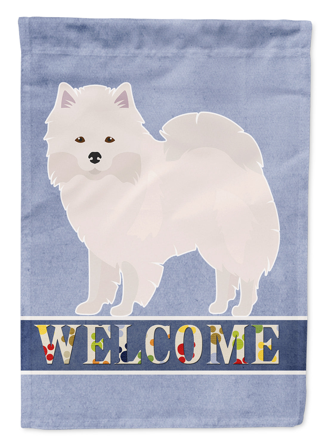 American Eskimo Welcome Garden Flag - Outdoor Decorative Yard Flag CK3