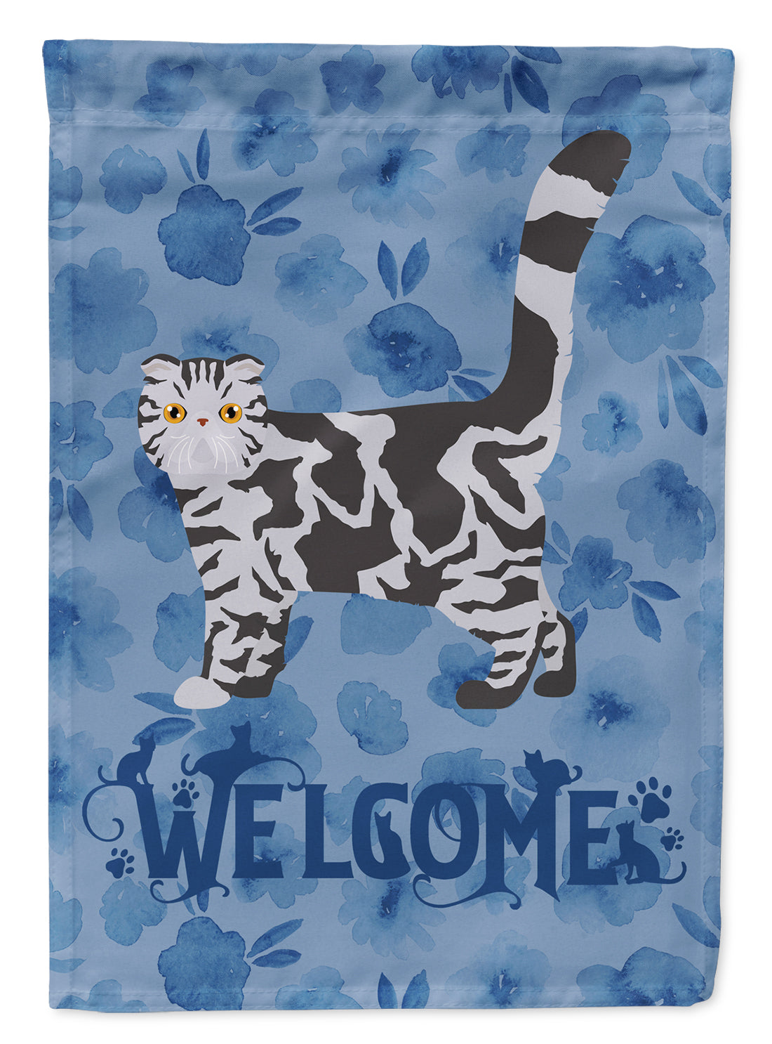 Foldex Exotic Fold #1 Cat Welcome Garden Flag - Outdoor Decorative Yar