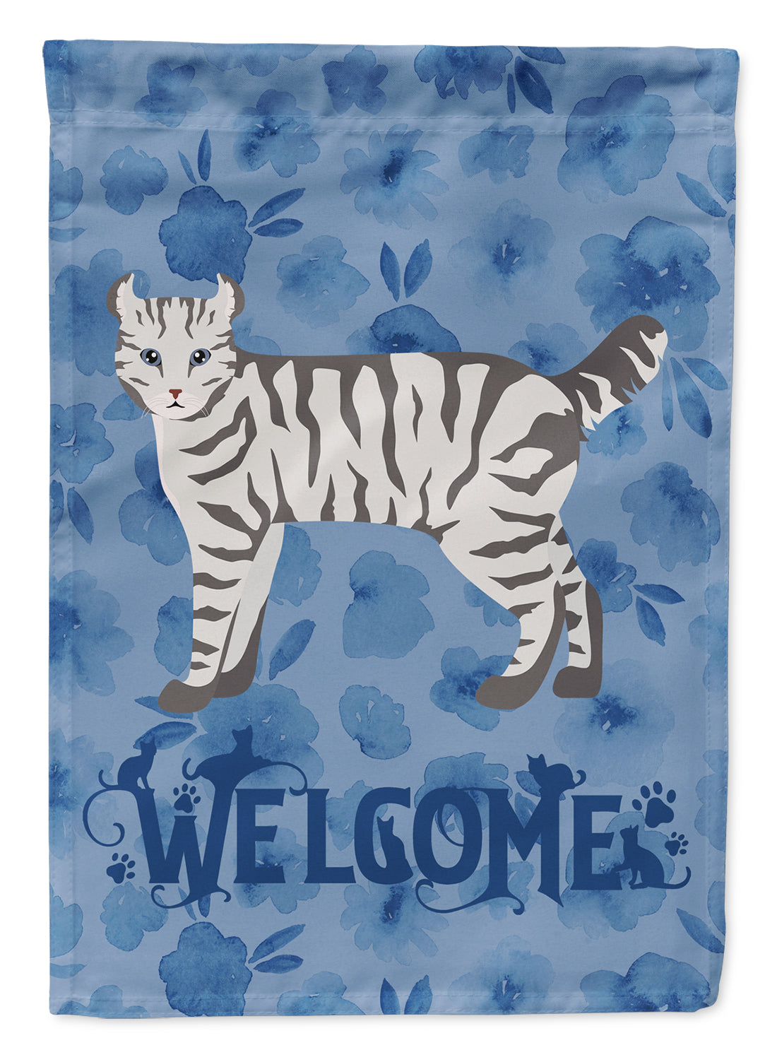 Highlander Lynx #2 Cat Welcome Flag Canvas House Size CK4897CHF