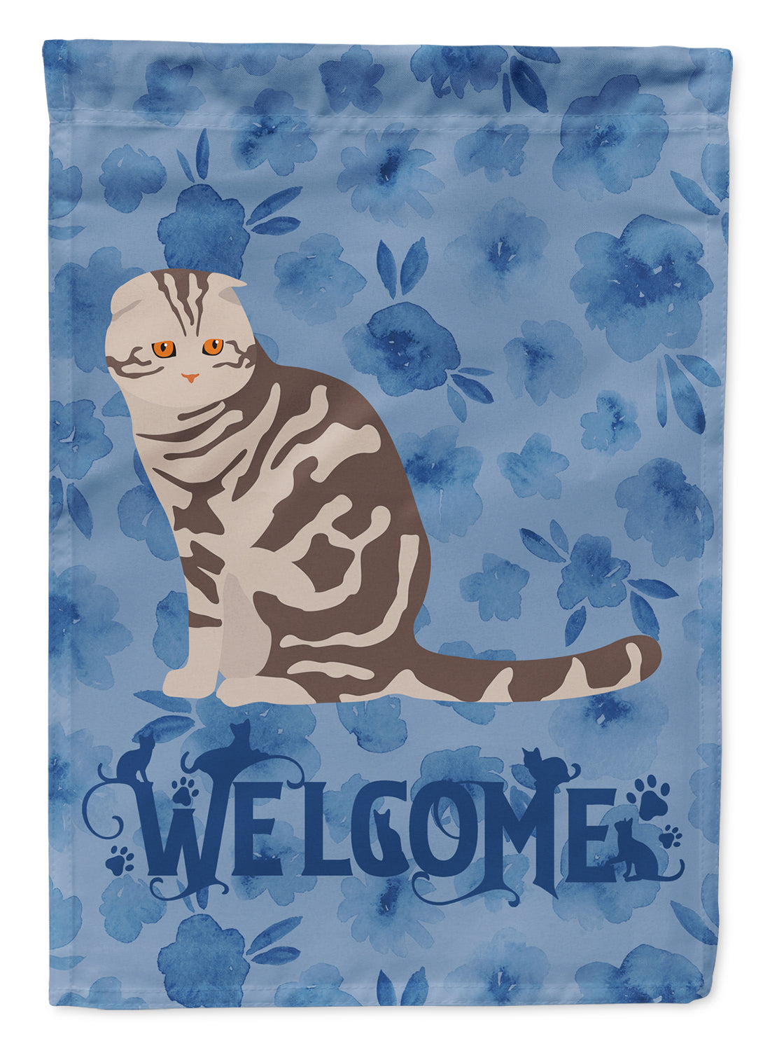 Foldex Exotic Fold Cat Welcome Garden Flag - Outdoor Decorative Yard F