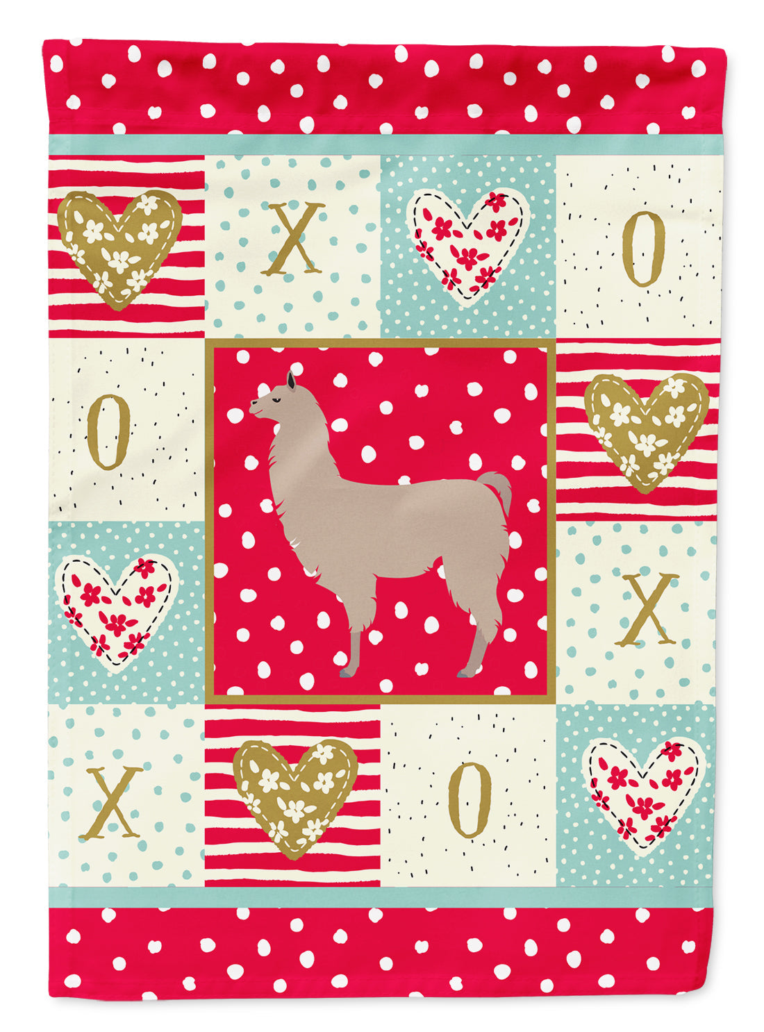 Llama Love Garden Flag – Decorative Outdoor Yard Flag CK5343GF