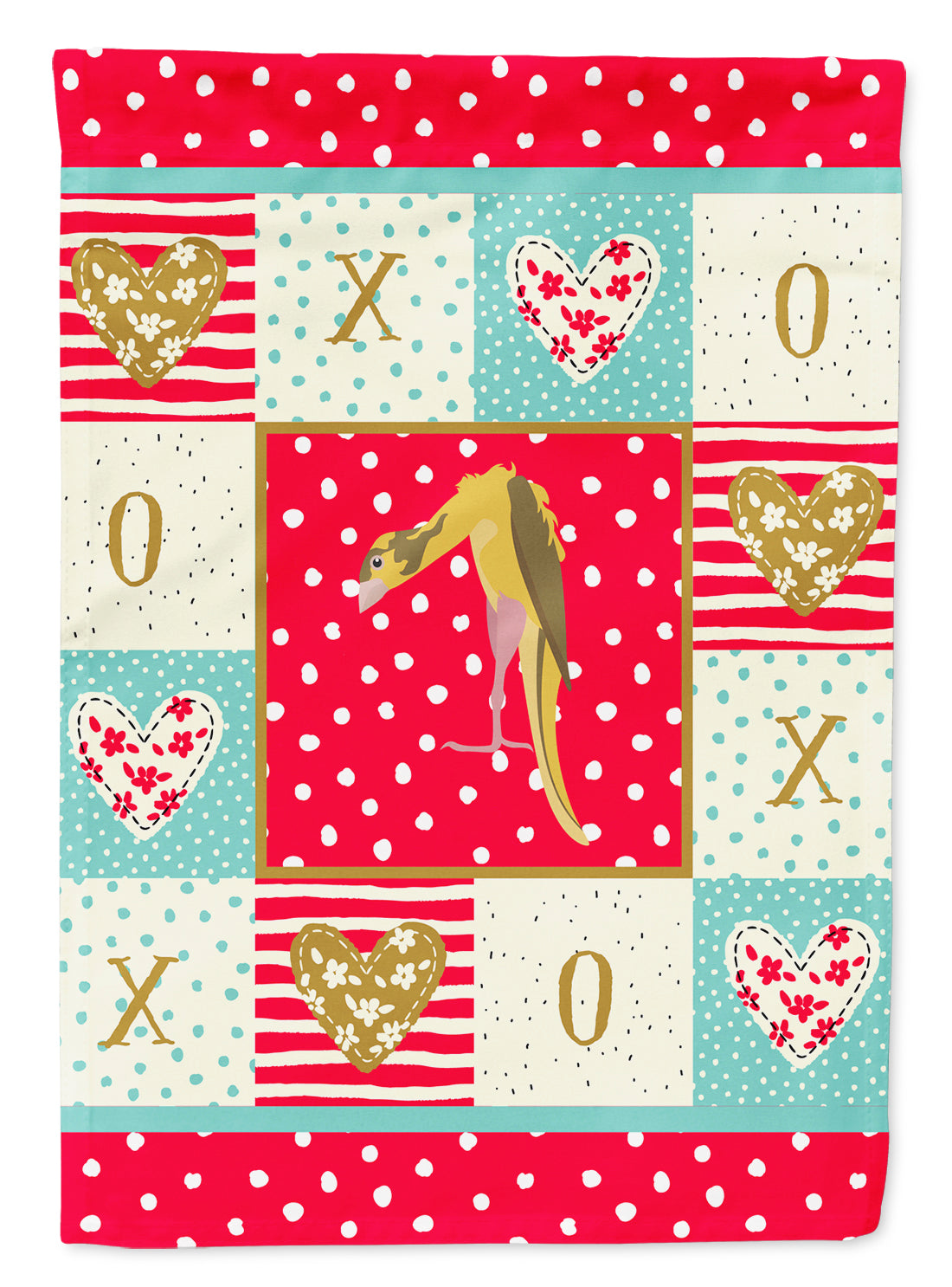 Jibso Canary Love Flag Canvas House Size CK5503CHF