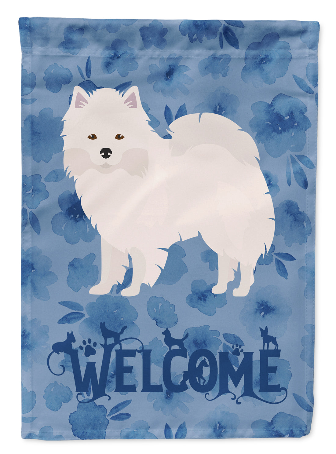 American Eskimo Welcome Garden Flag - Outdoor Decorative Yard Flag CK5