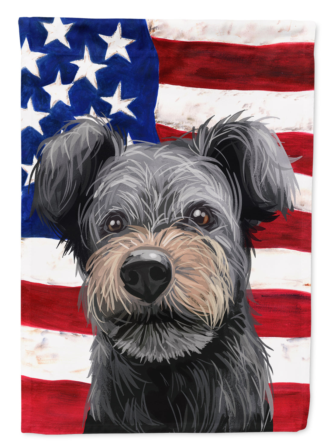Pumi Dog American Flag Garden Flag - Outdoor Decorative Yard Flag CK66