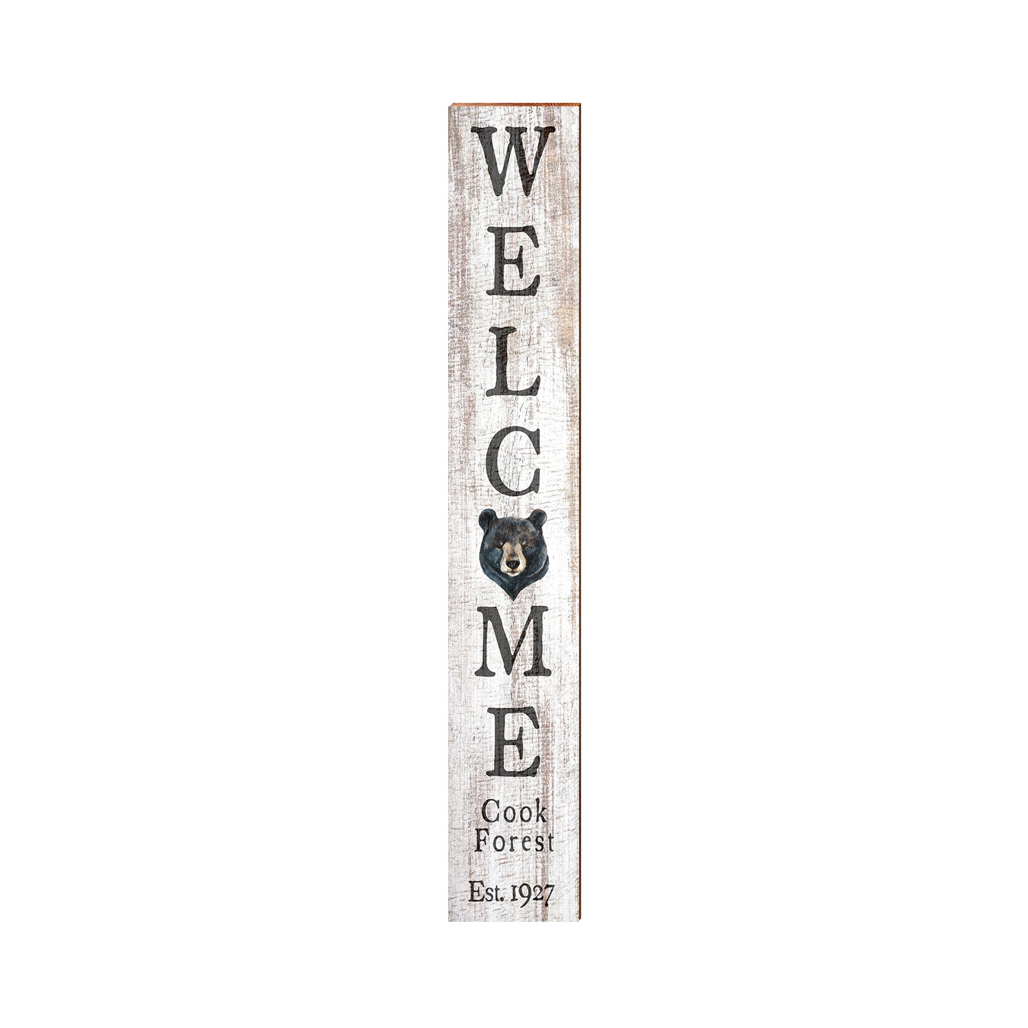 Welcome Cook Forest | Wall Art Print on Real Wood