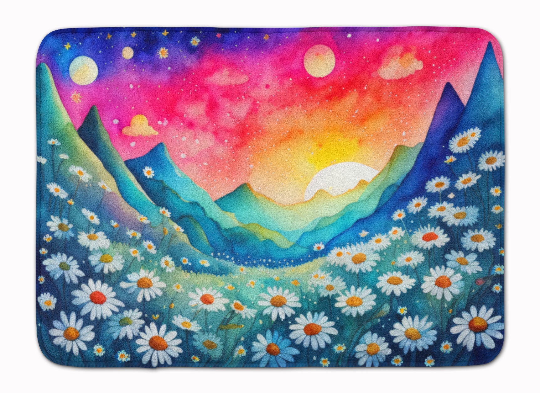 Daisies in Color Memory Foam Kitchen Mat