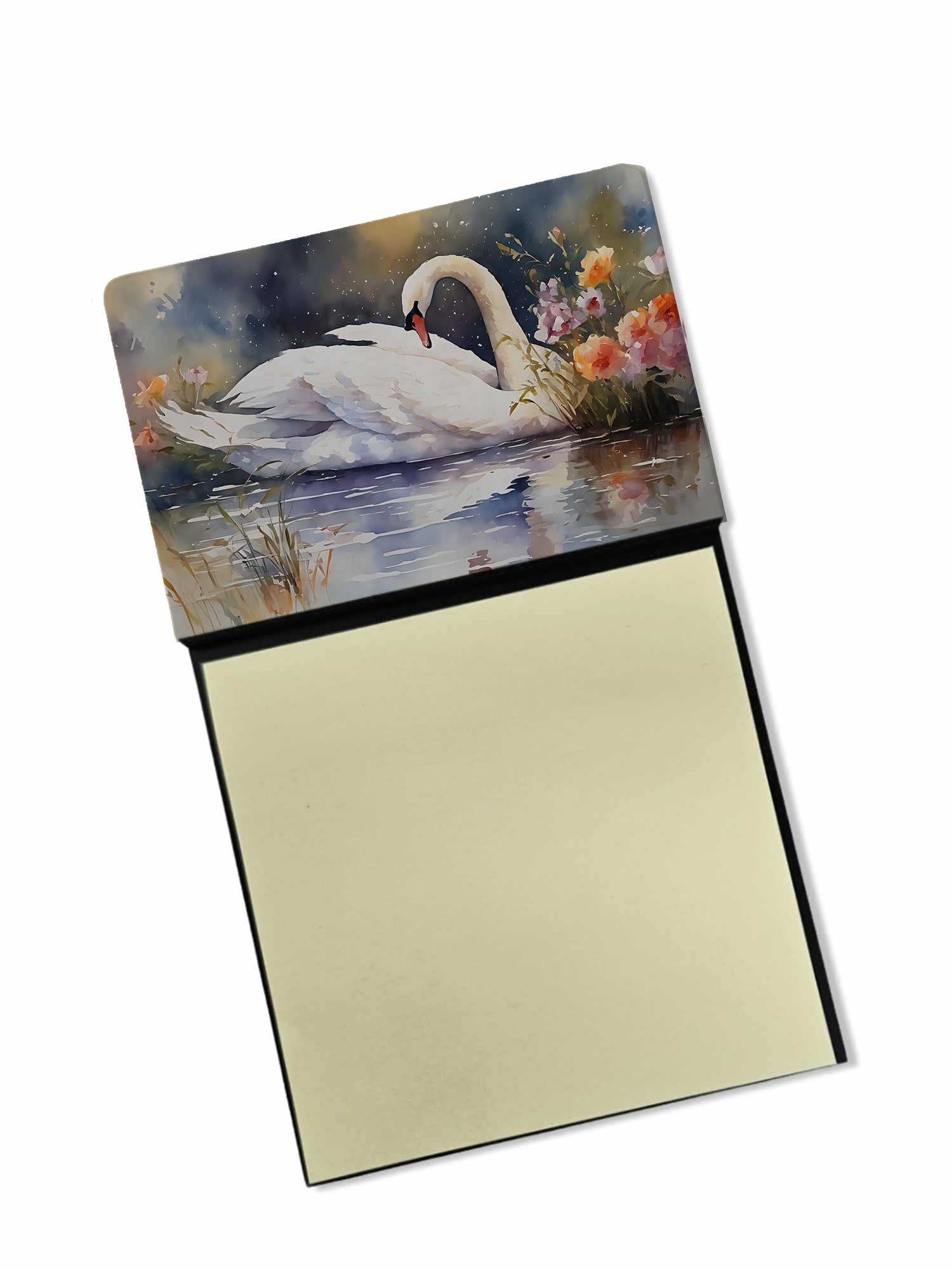Swan Sticky Note Holder- Refiilable Desk Accessory Note Pad