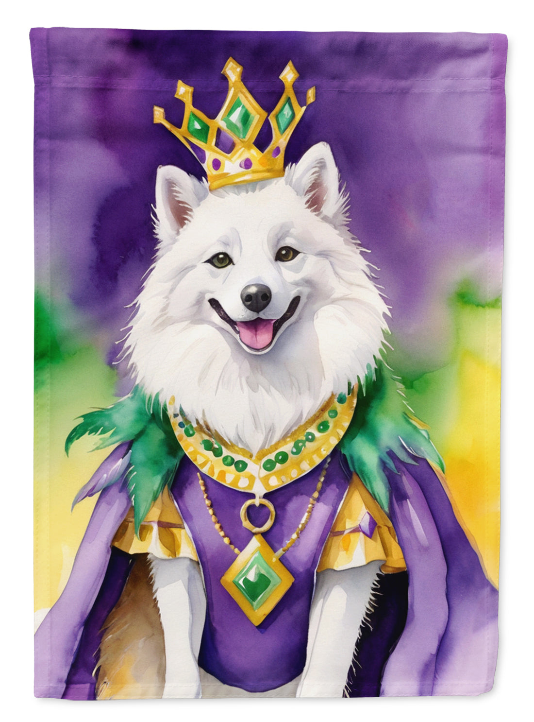 American Eskimo King of Mardi Gras House Flag