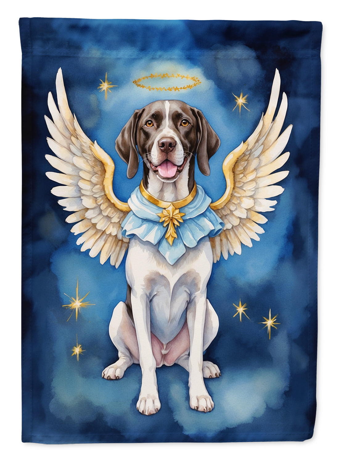 Pointer My Angel Garden Flag – Memorial or Christmas Dog Angel Decor