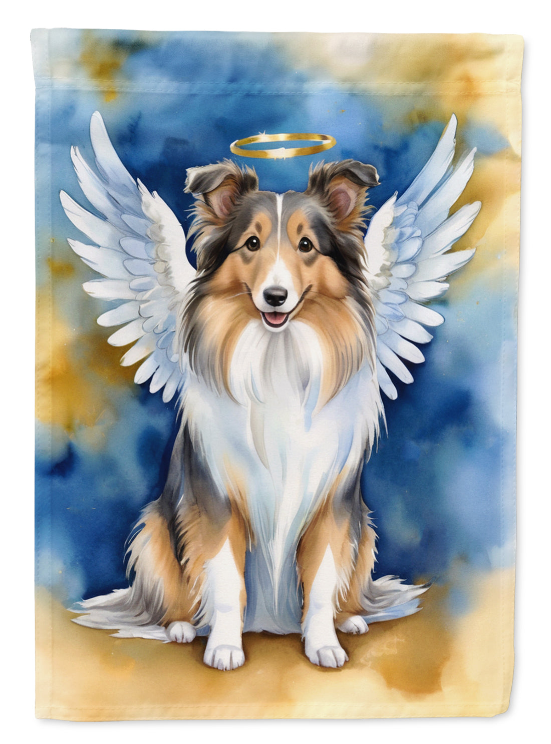 Sheltie My Angel Garden Flag – Memorial or Christmas Dog Angel Decor