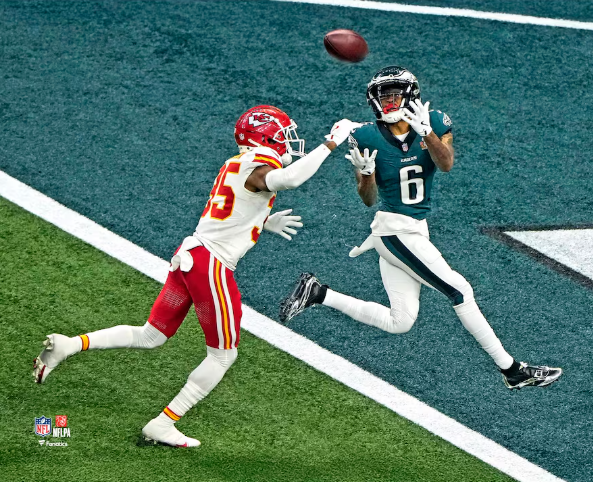 DeVonta Smith Philadelphia Eagles Super Bowl LIX Touchdown 8" x 10" Fo