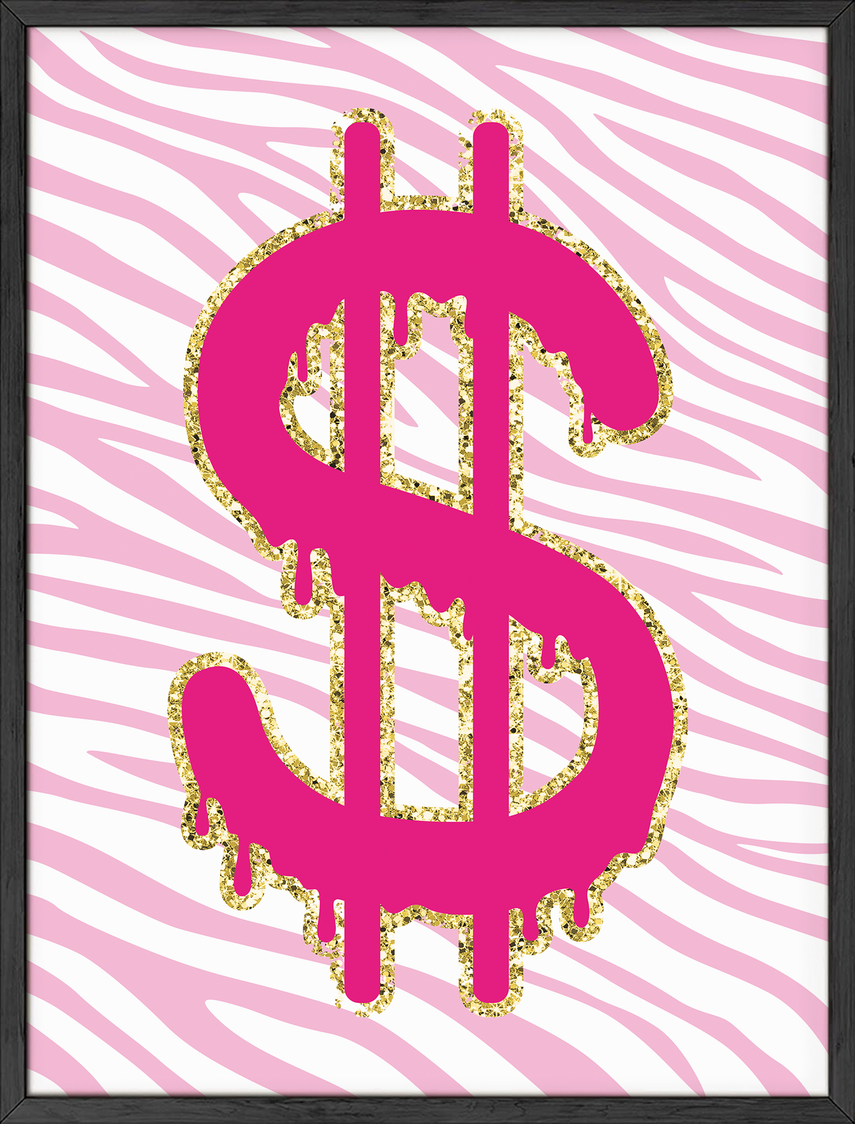 Zebra money sign