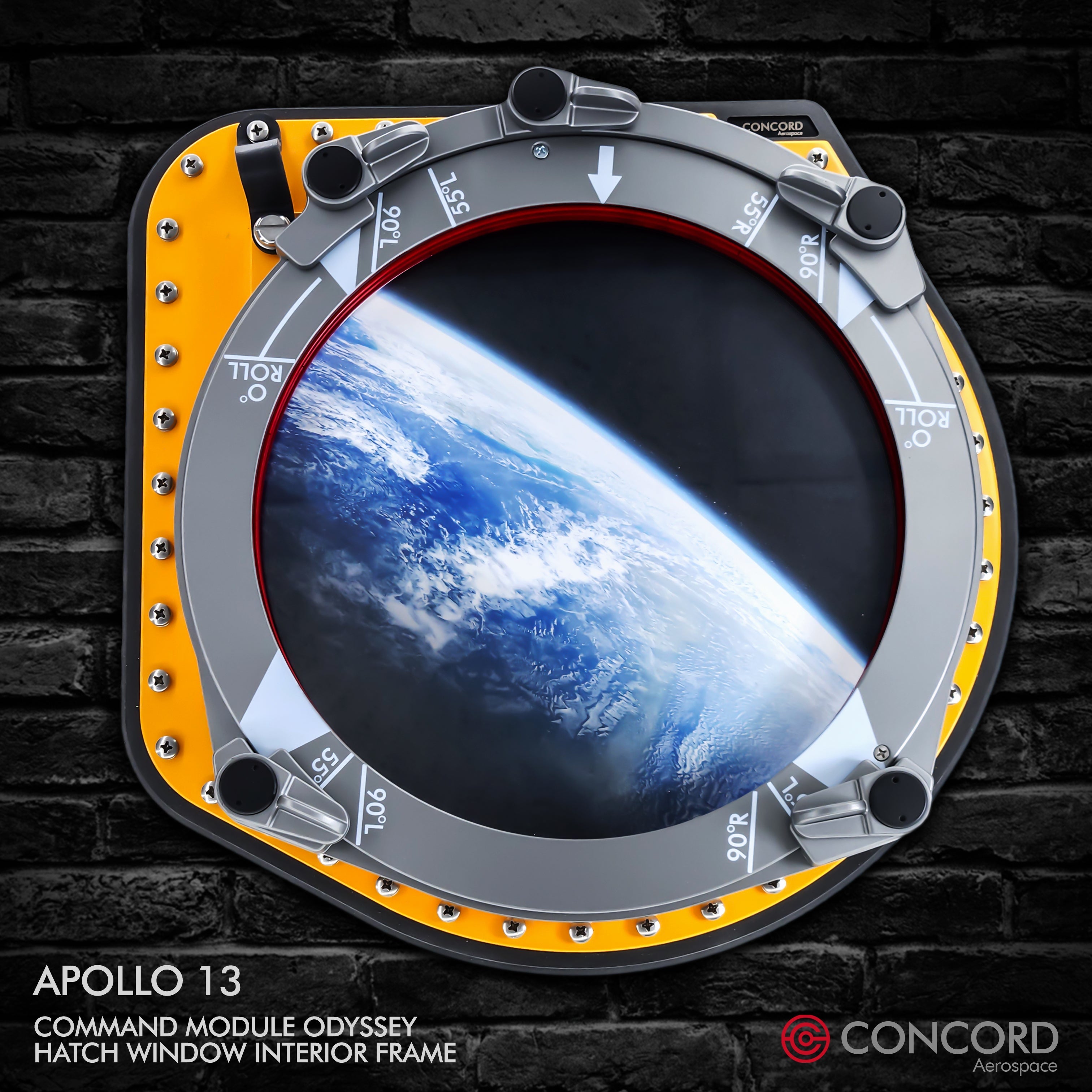 APOLLO 13 COMMAND MODULE ODYSSEY HATCH WINDOW