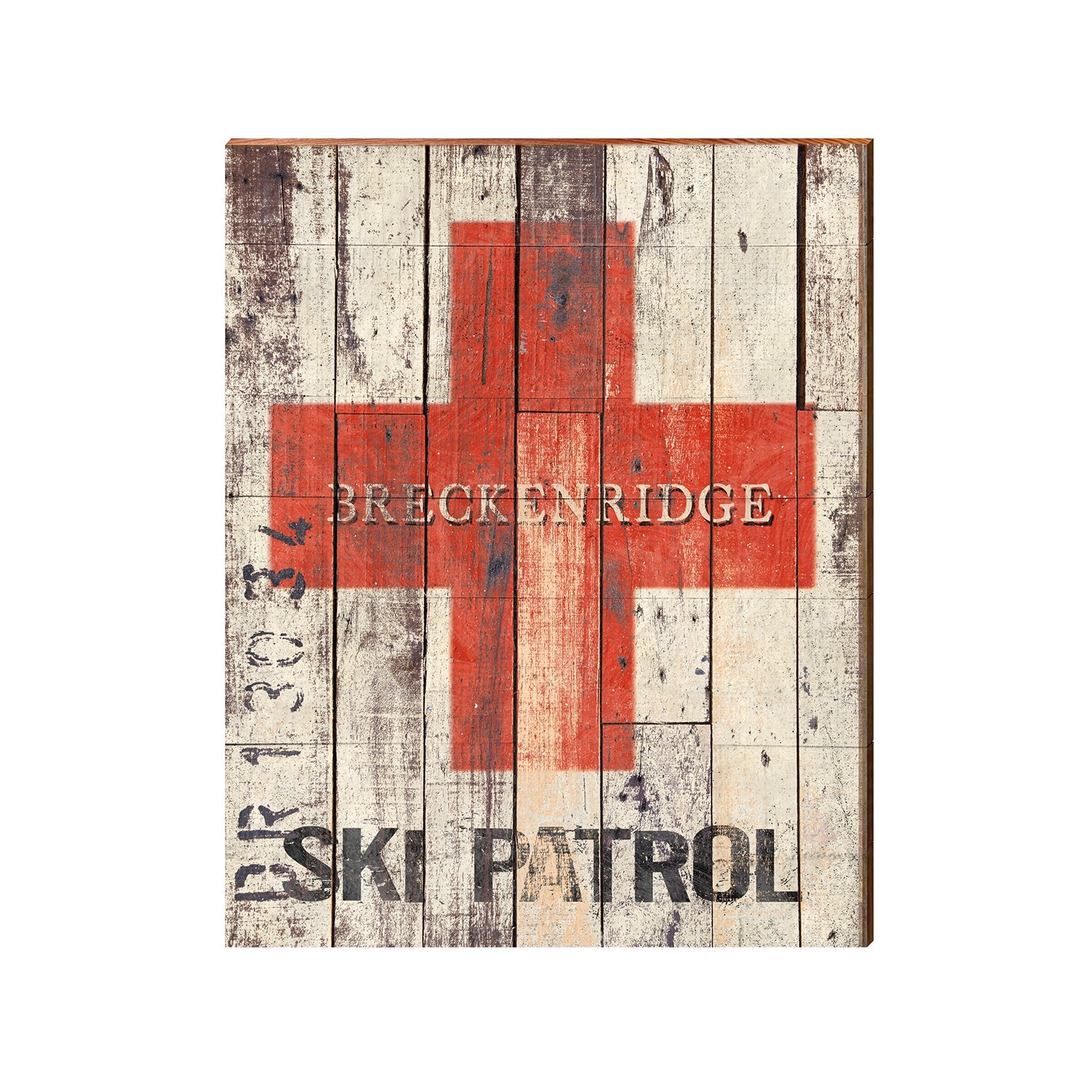 Breckenridge, Colorado Ski Patrol Wooden Sign | Wall Art Print on Real