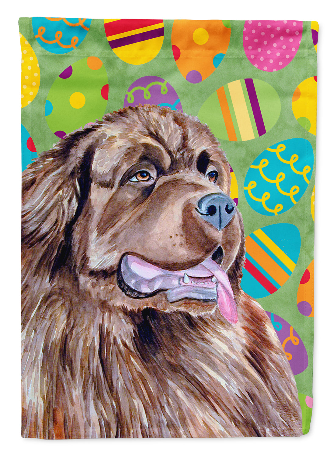 Newfoundland Easter Eggtravaganza Garden Flag - Outdoor Decorative Yar