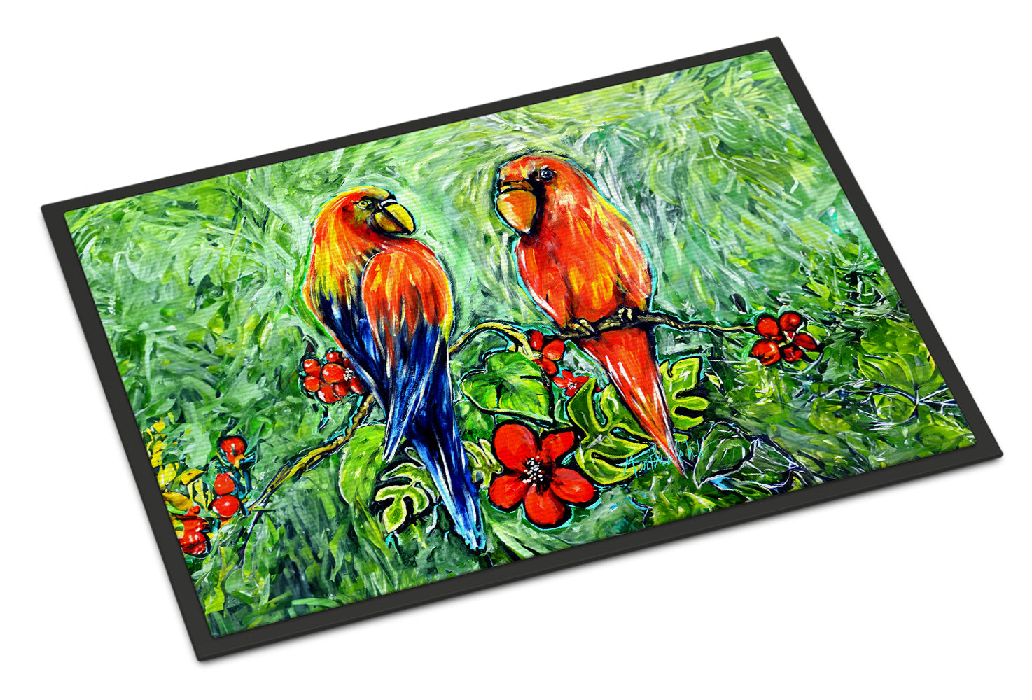 Fred and Freda Parrots Doormat