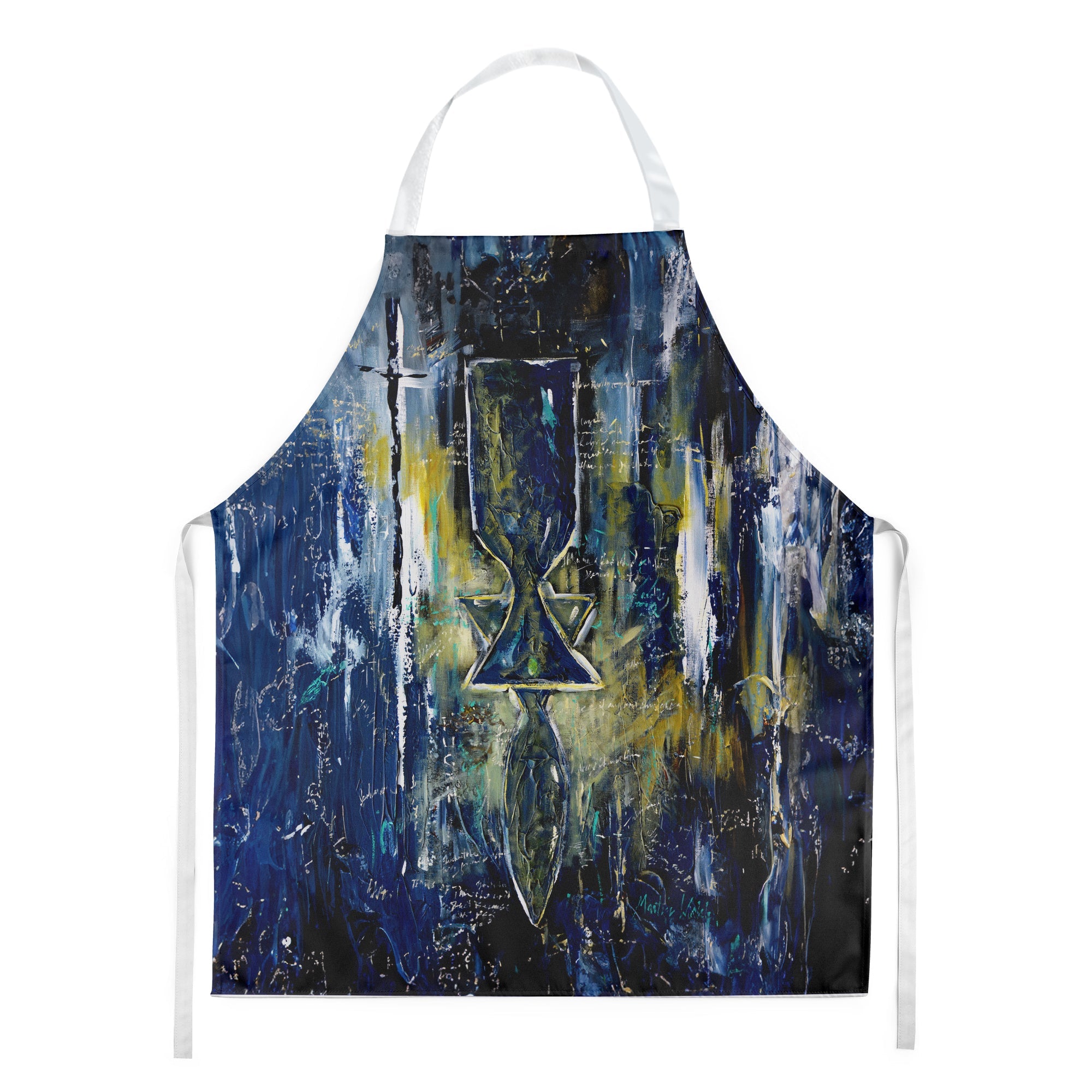 Glimer Star of David Apron – Artist-Designed Kitchen, BBQ & Craft Apro