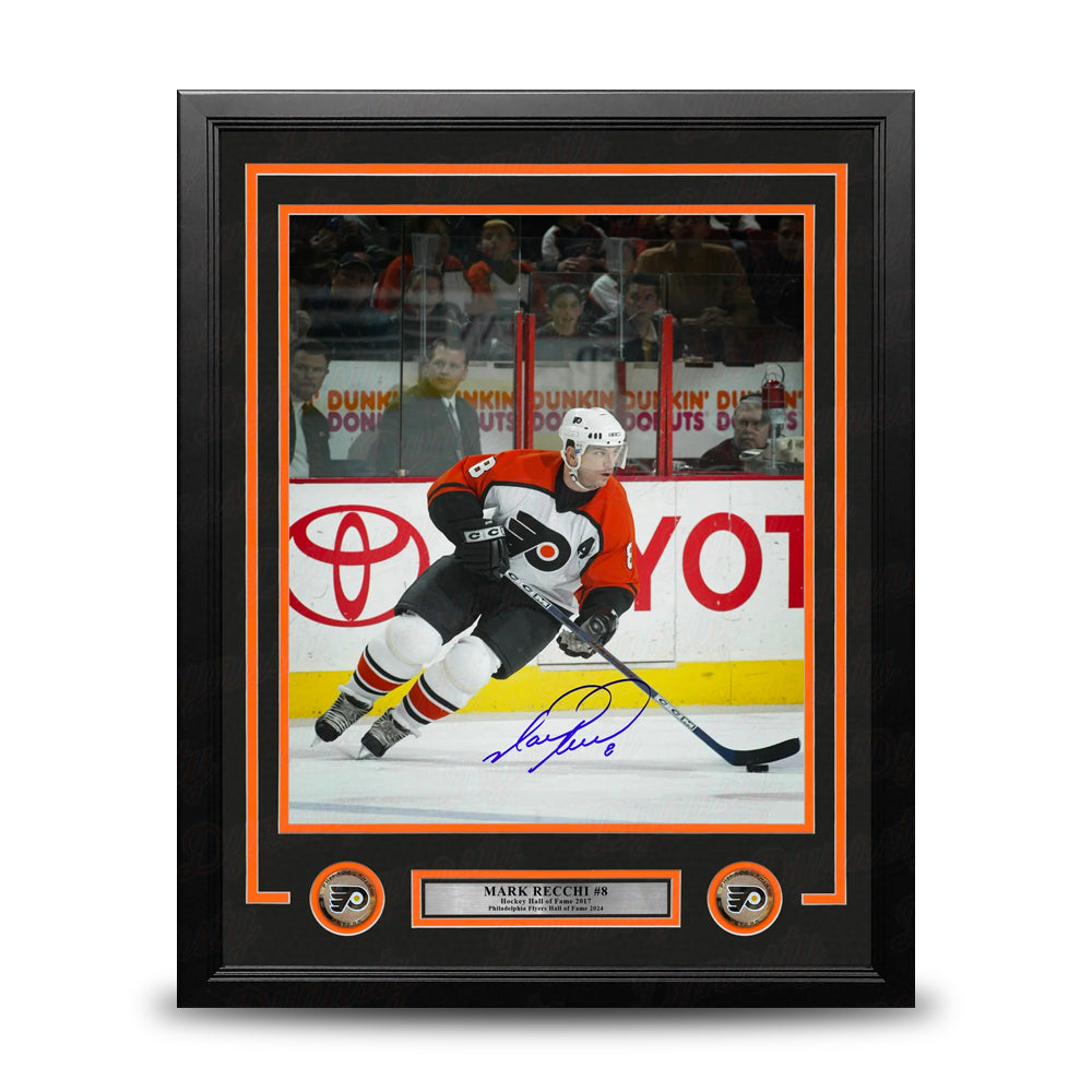 Mark Recchi in Action Philadelphia Flyers Autographed 11" x 14" Framed